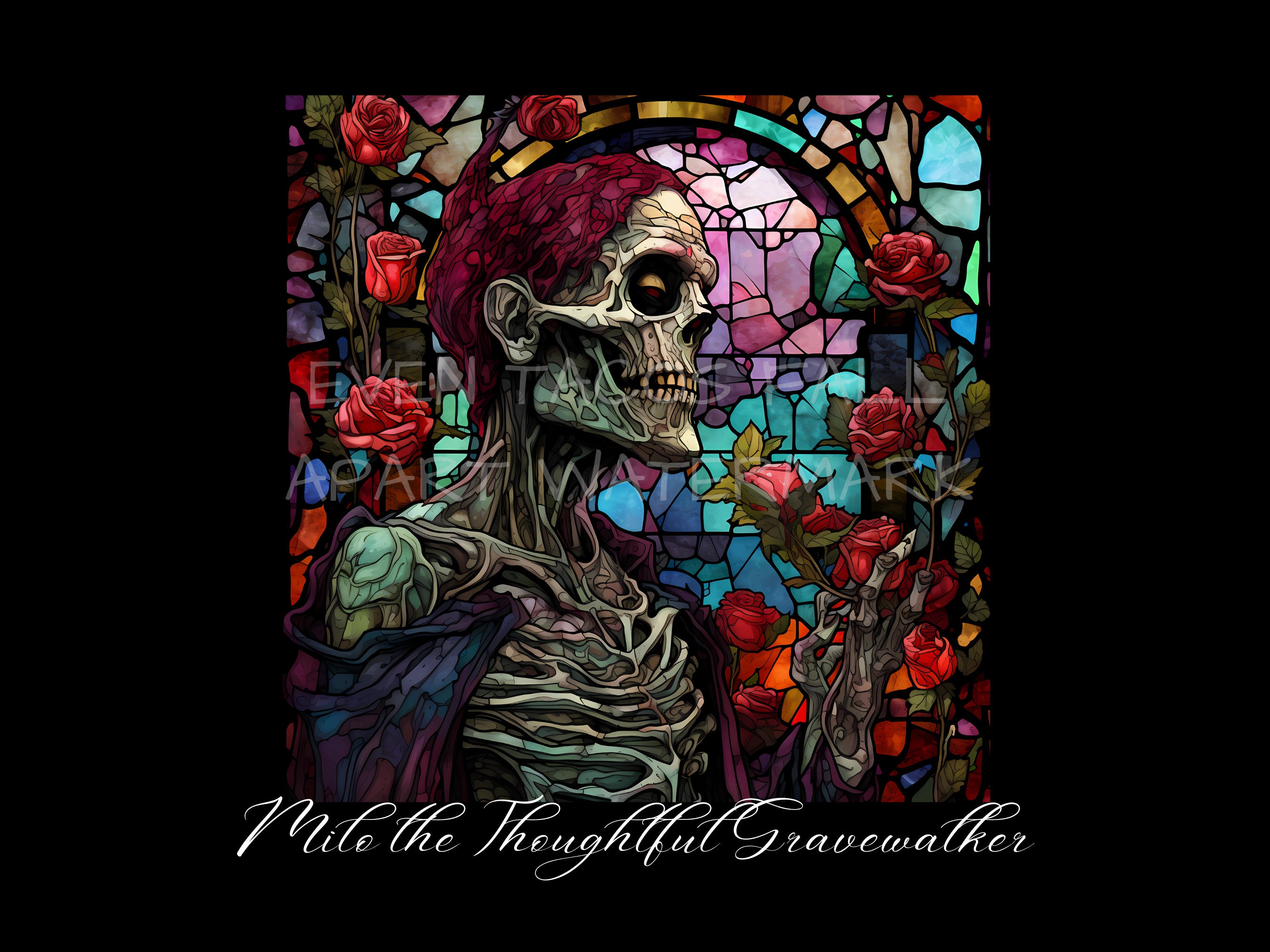 Stained Glass Zombies Artwork Set | Digital Clipart Download | 300 DPI ...