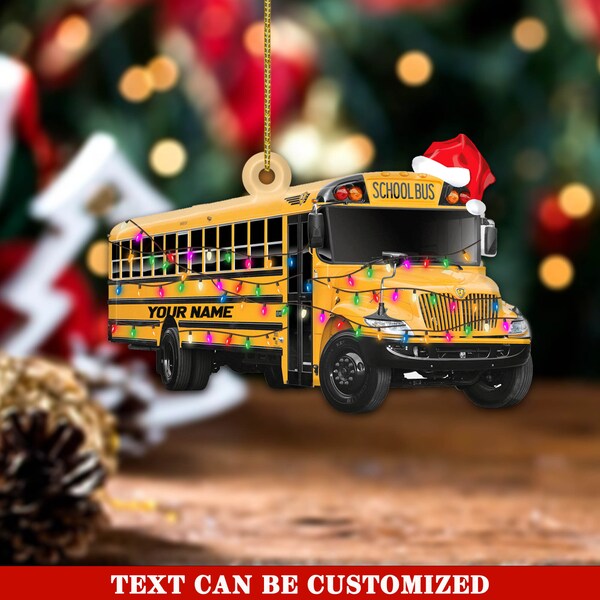 School Bus Ornament Svg - Etsy