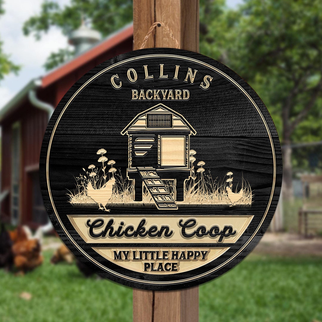 Custom Vintage Chicken Coop Metal Sign Personalized Hen - Etsy