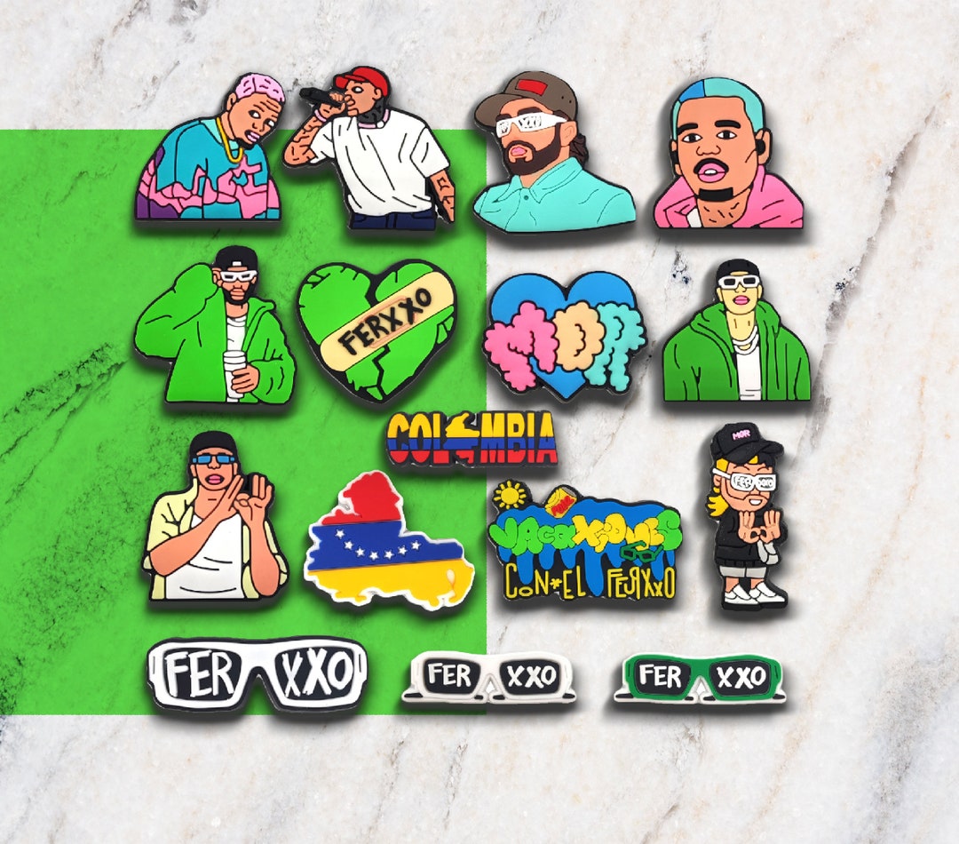 Reggaeton Ferxxo/feid Sunglasses Shoes Charm Popular Columbia Rapper ...