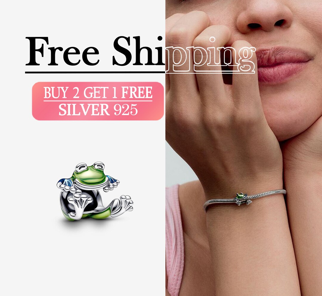 Climbing Frog Charm for Bracelet,green Enamel Frog Lucky Tropical ...