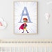 Superhero Personalized Custom Name Print, Nursery Custom Printable Wall ...