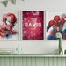 Personalized Spider-man Name Art Set Editable Spider-man Nursery Prints ...