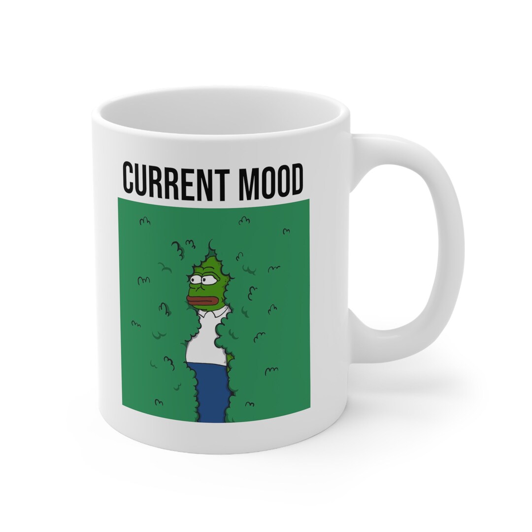 Current Mood Mug, Pepe the Frog Meme, the Simpson Cartoon Cup, Funny ...