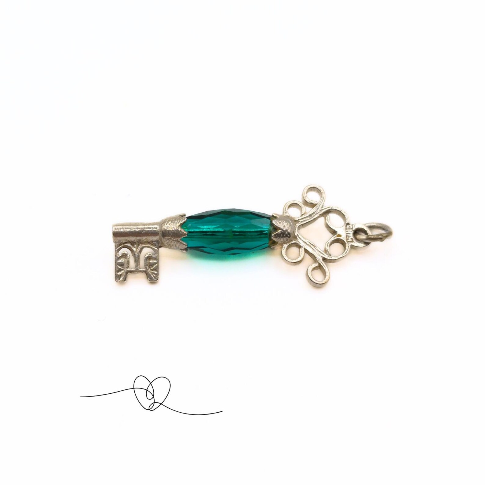 Vintage Silver CHIM Key Charm or Pendant Vintage CHIM Charm Gift for ...