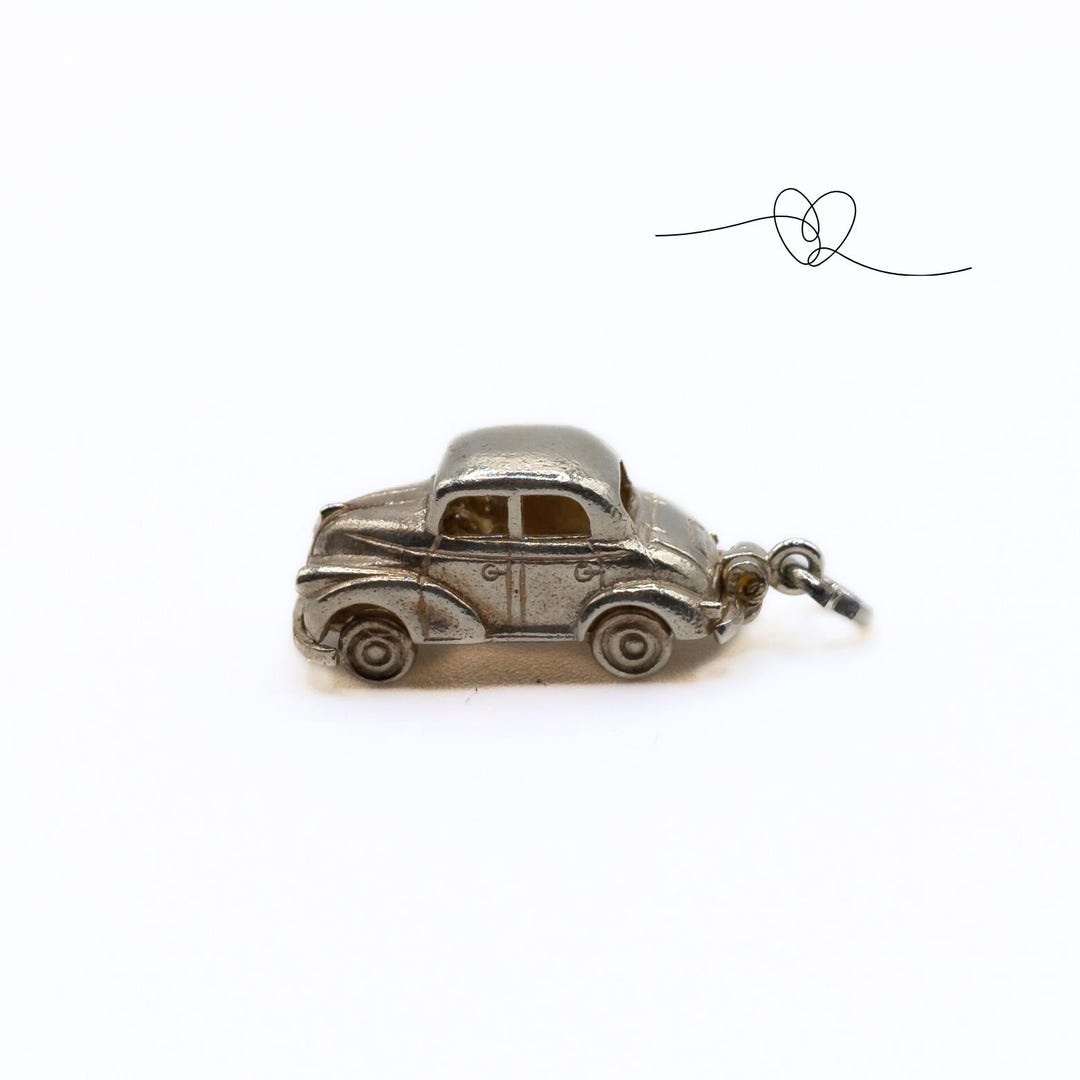 Silver Vintage Car Charm Opening Car Charm Old Fashioned Car Gift for ...