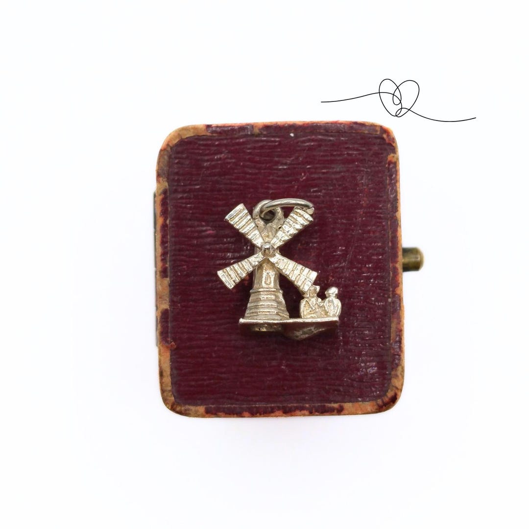 Silver Windmill Charm Silver Windmill Pendant Necklace Gift for Her ...