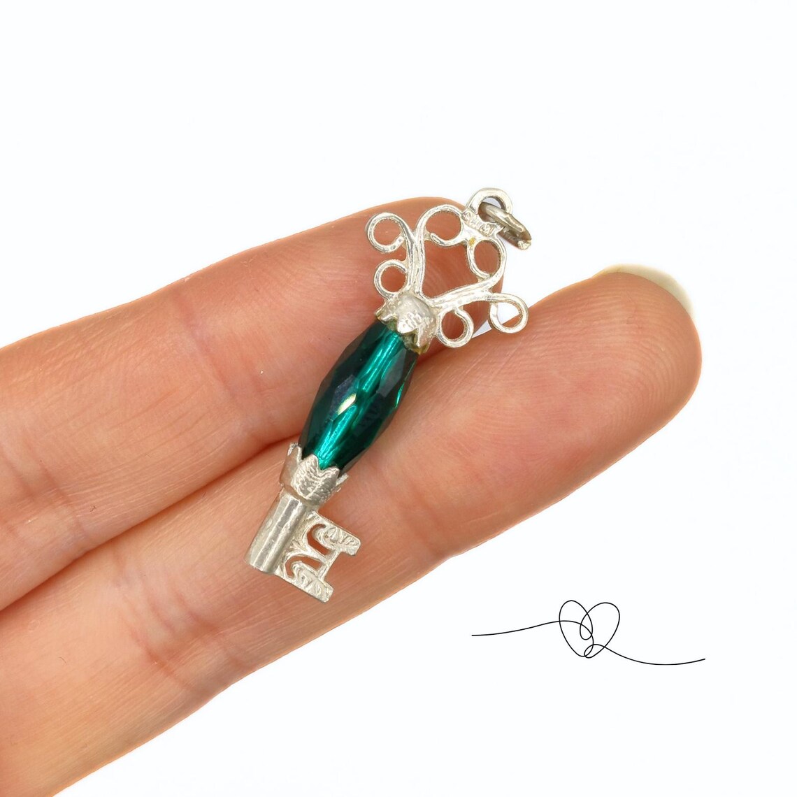 Vintage Silver CHIM Key Charm or Pendant Vintage CHIM Charm Gift for ...