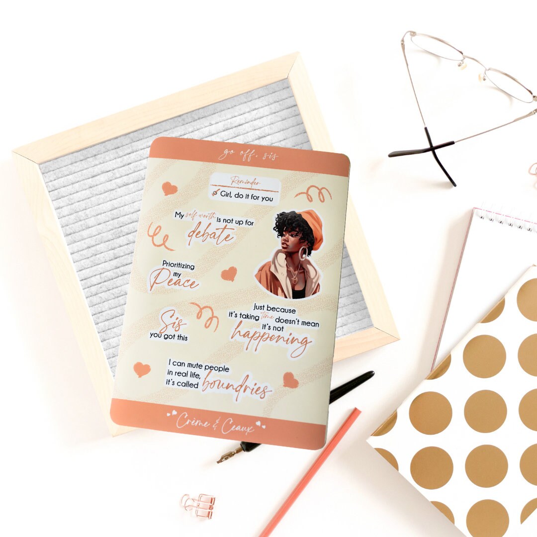 School Stickers Black Girls Affirmations for Black Women Inspirational ...