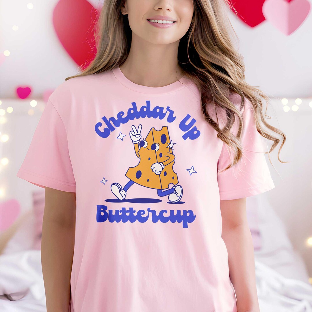 Cheddar Cheese Retro Shirt, Buttercup Graphic Tee, Funny Saying 80s ...