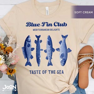 Vintage Blue Fin Fish T-shirt: Retro Ocean Club Tee - Etsy