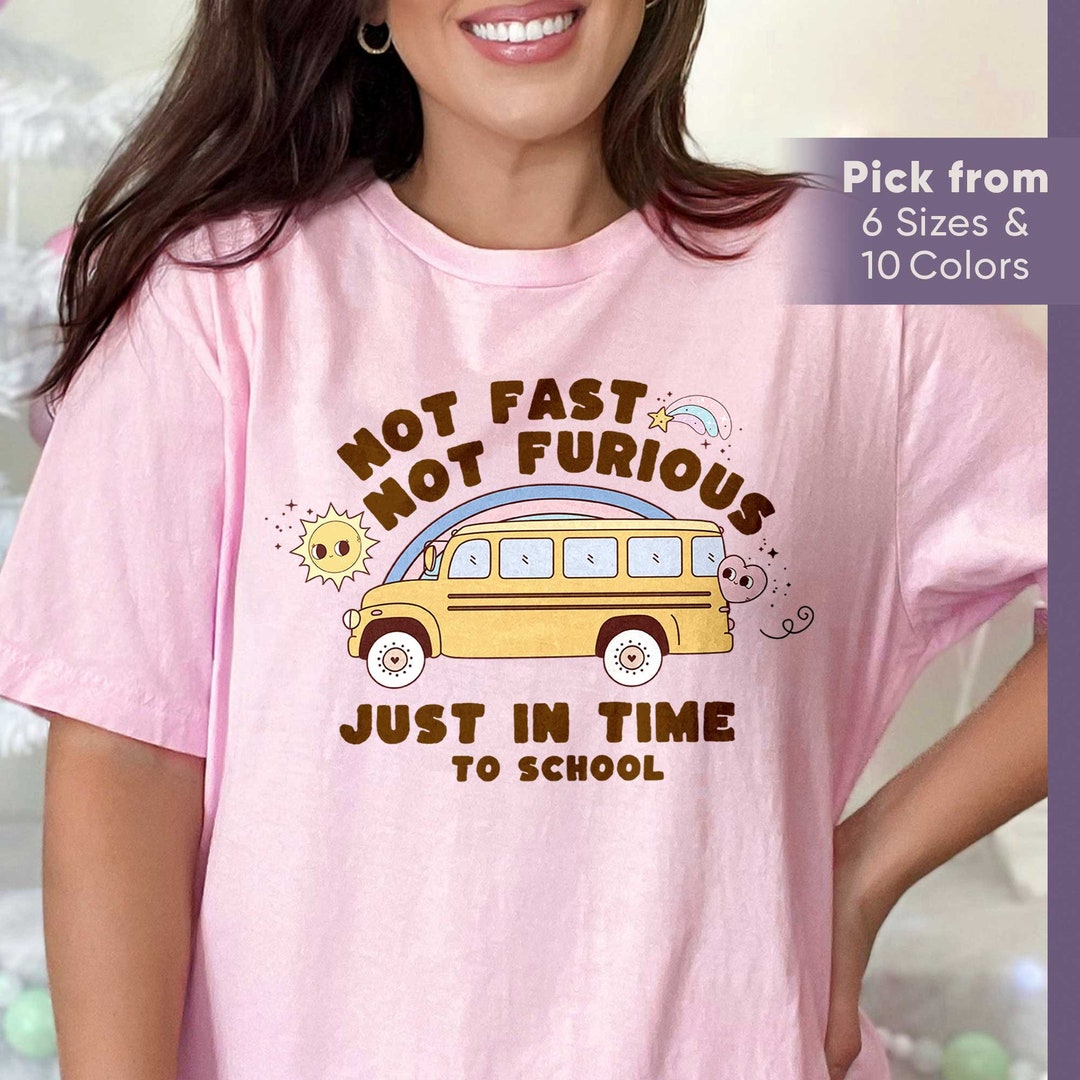 School Bus Shirt, Funny Teacher Graphic Tee, School First Day Top ...