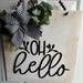 20" Square OH Hello! Door Sign - Etsy