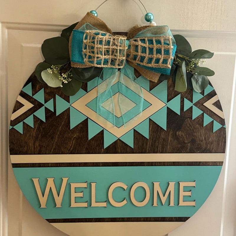 Aztec Door Hanger - Etsy