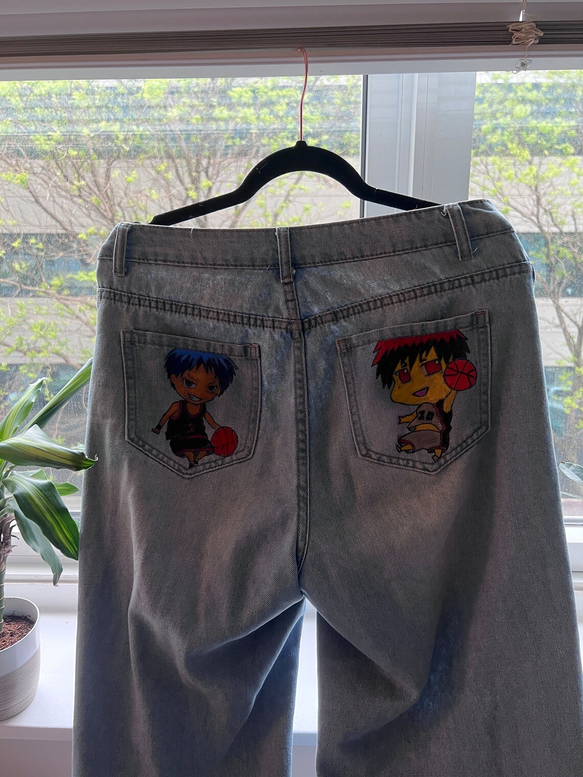 Custom Anime Chibi Jeans (kagami & Aomine Reference) - Etsy