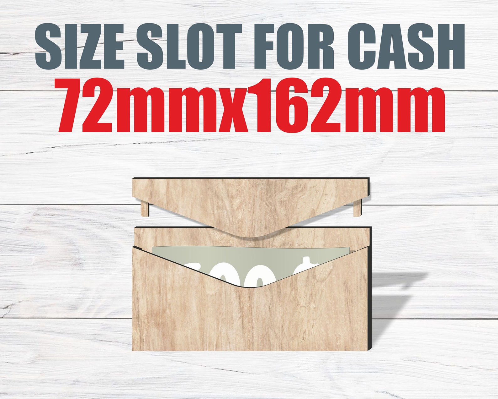 Christmas Gift Money Holder Envelope Svg Laser Cut File, Gift Cash ...