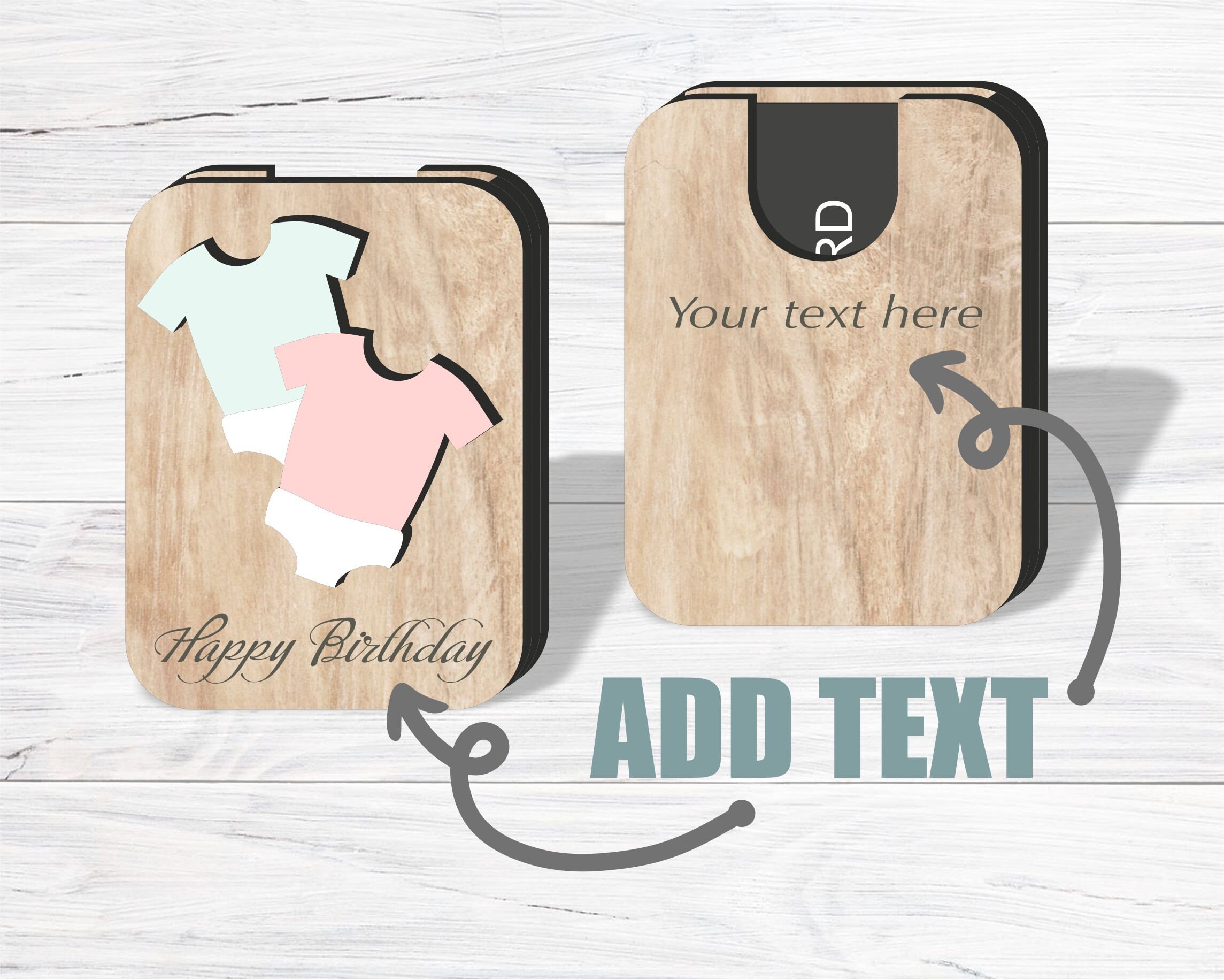 Baby Gift Card Box Svg Laser Cut File Baby Shower Svg Laser - Etsy UK