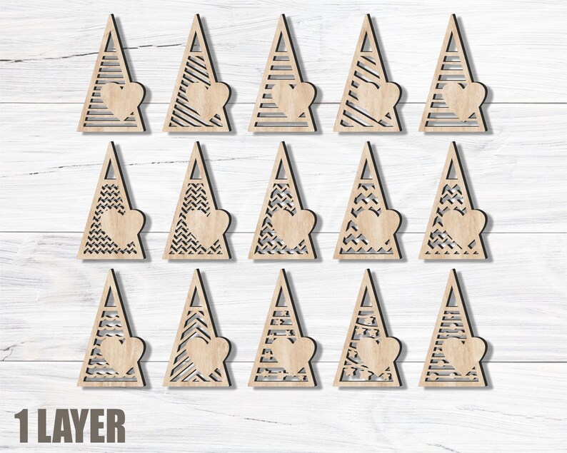 Christmas Tree Gift Tags Tree Bundle, Laser Cut File, Gift Tags Svg ...