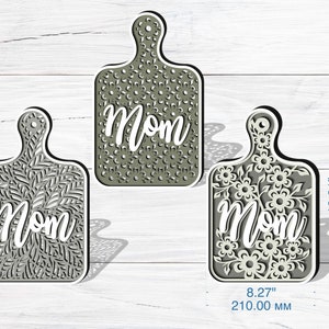 Mom Floral Board Laser Cut File, Mothers Day Svg, Layered Board Svg ...