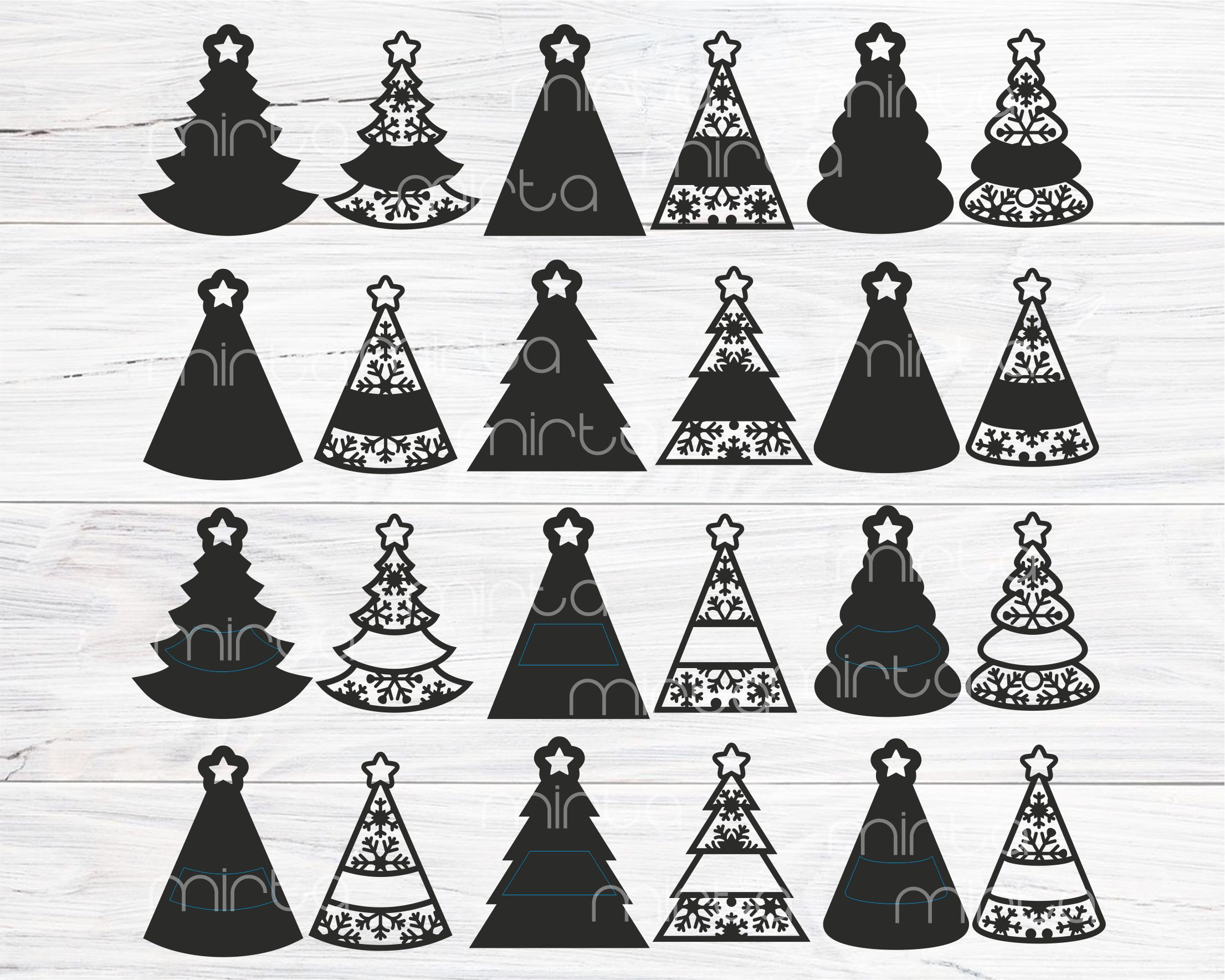 Christmas Tree Svg Laser Cut File Christmas Ornament Svg - Etsy