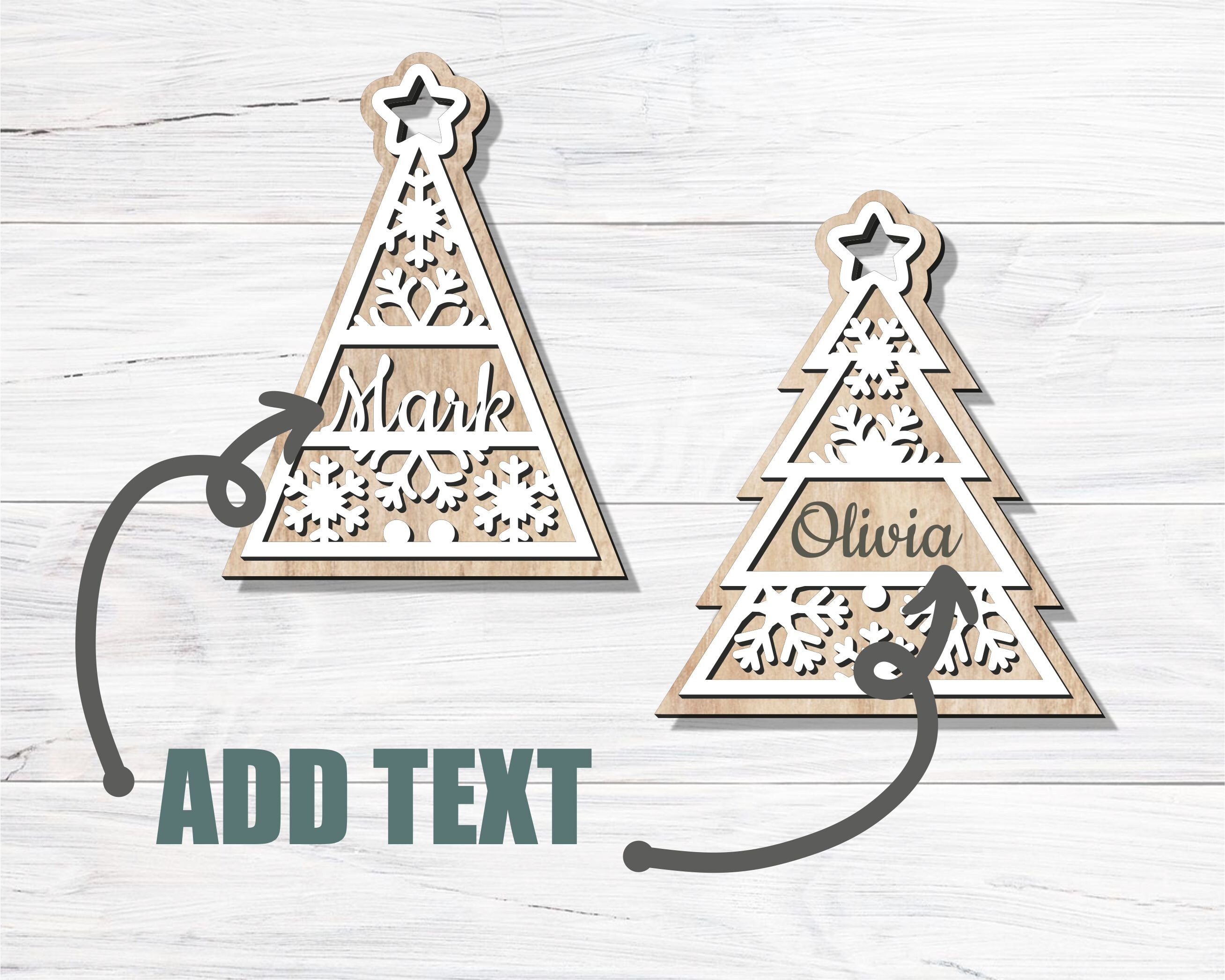 Christmas Tree Svg, Laser Cut File, Christmas Ornament Svg, Christmas ...