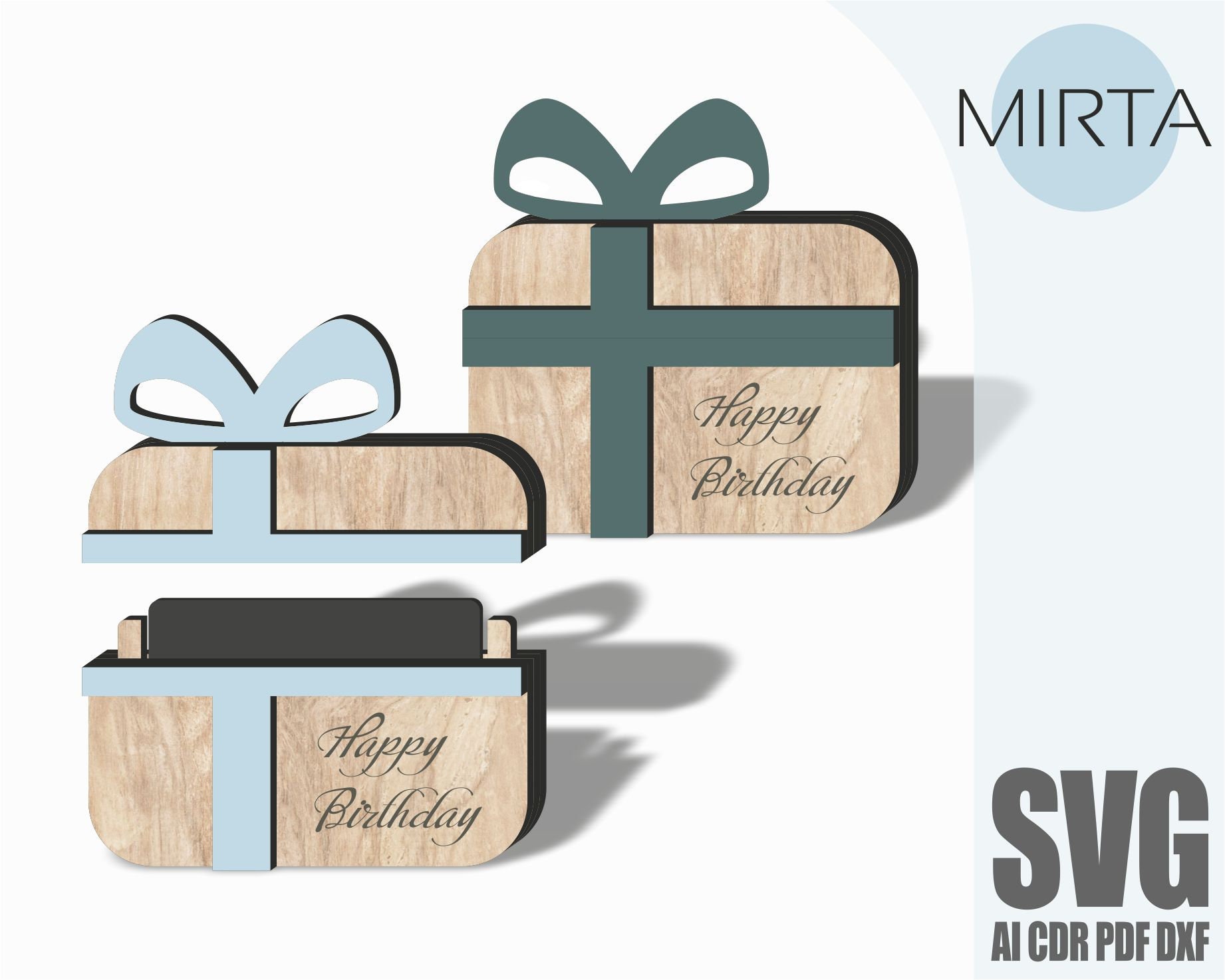 Gift Card Bundle Svg Laser Cut Laser Cut File Gift Card Box - Etsy Canada