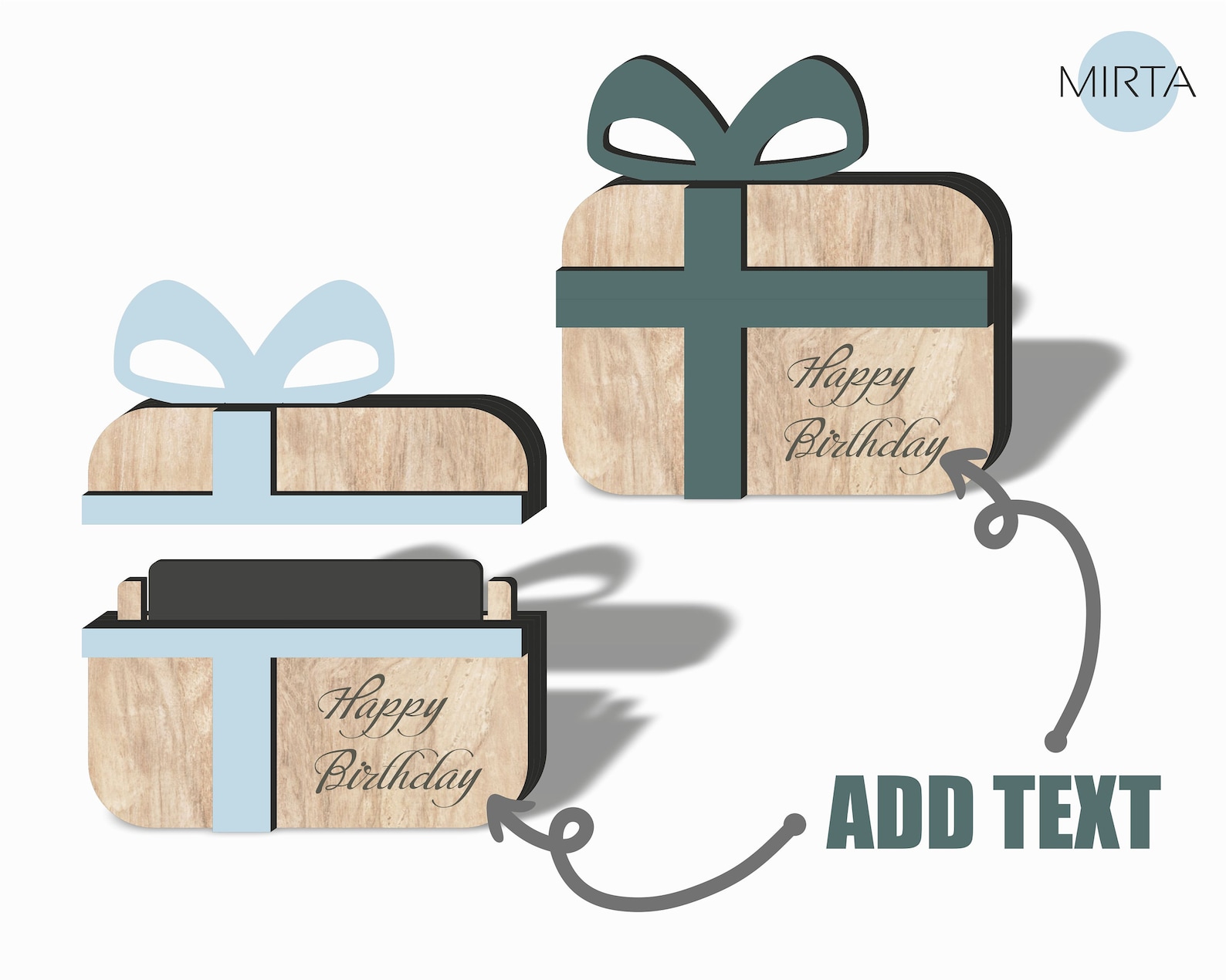 Gift Card Holder Svg Laser Cut File Gift Card Box Svg - Etsy