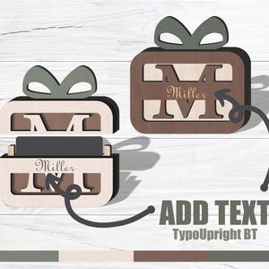 Gift Card Bundle Svg Laser Cut, Laser Cut File, Personalized Gift Card ...