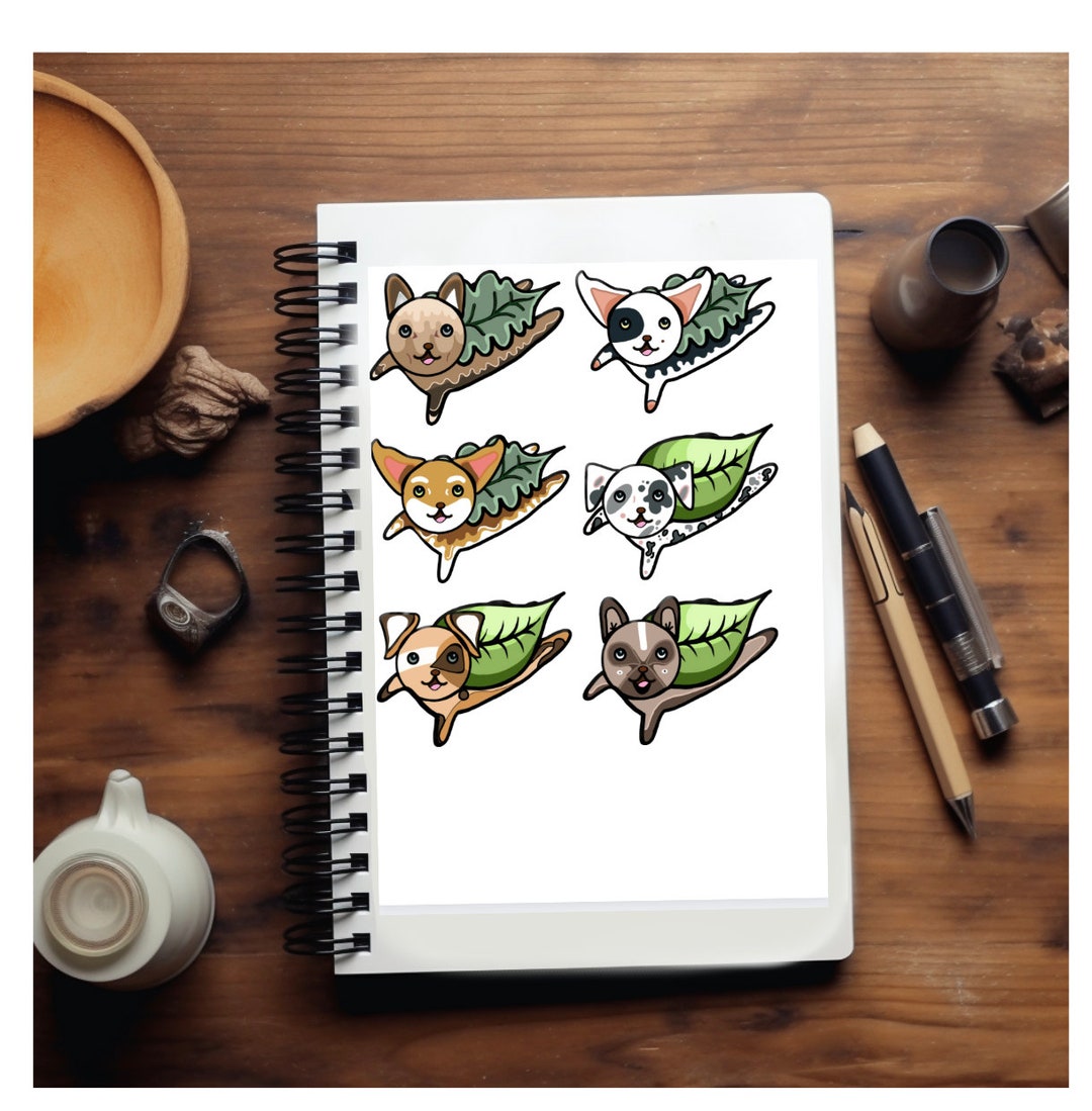 Dog Face Digital Clip Art, Personal and Commercial Use - INSTANT ...