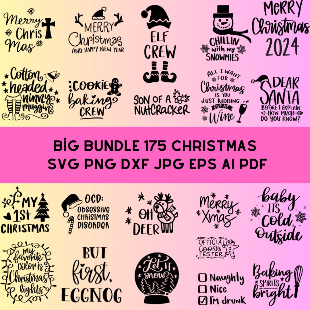 Elf Crew CHRISTMAS SVG Bundle CHRISTMAS Clipart Christmas - Etsy