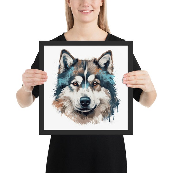 Alaskan Malamute Painting - Etsy