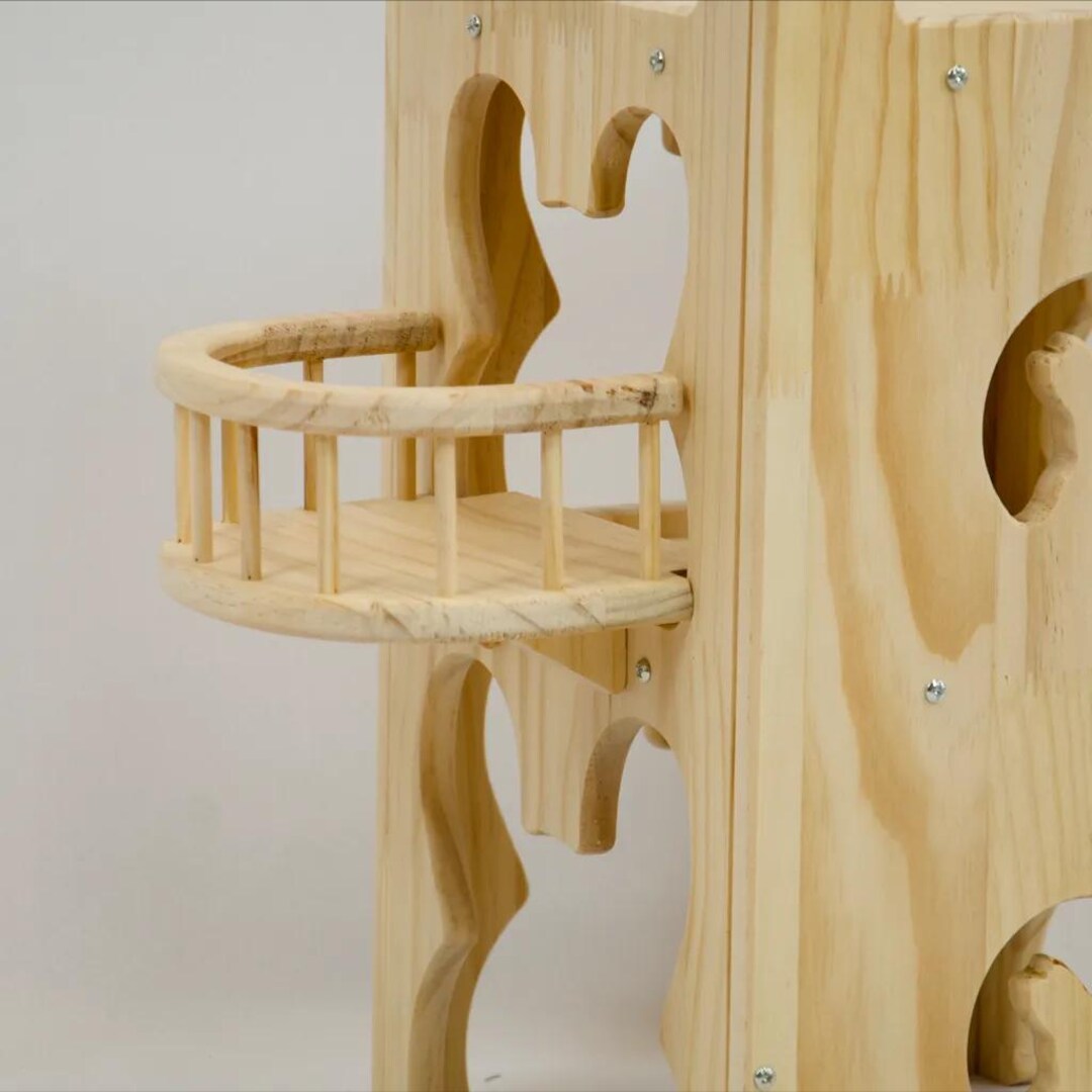 Wooden Balcony | Rabbit & Guinea Pig Castle | Mix and Match | Natural ...