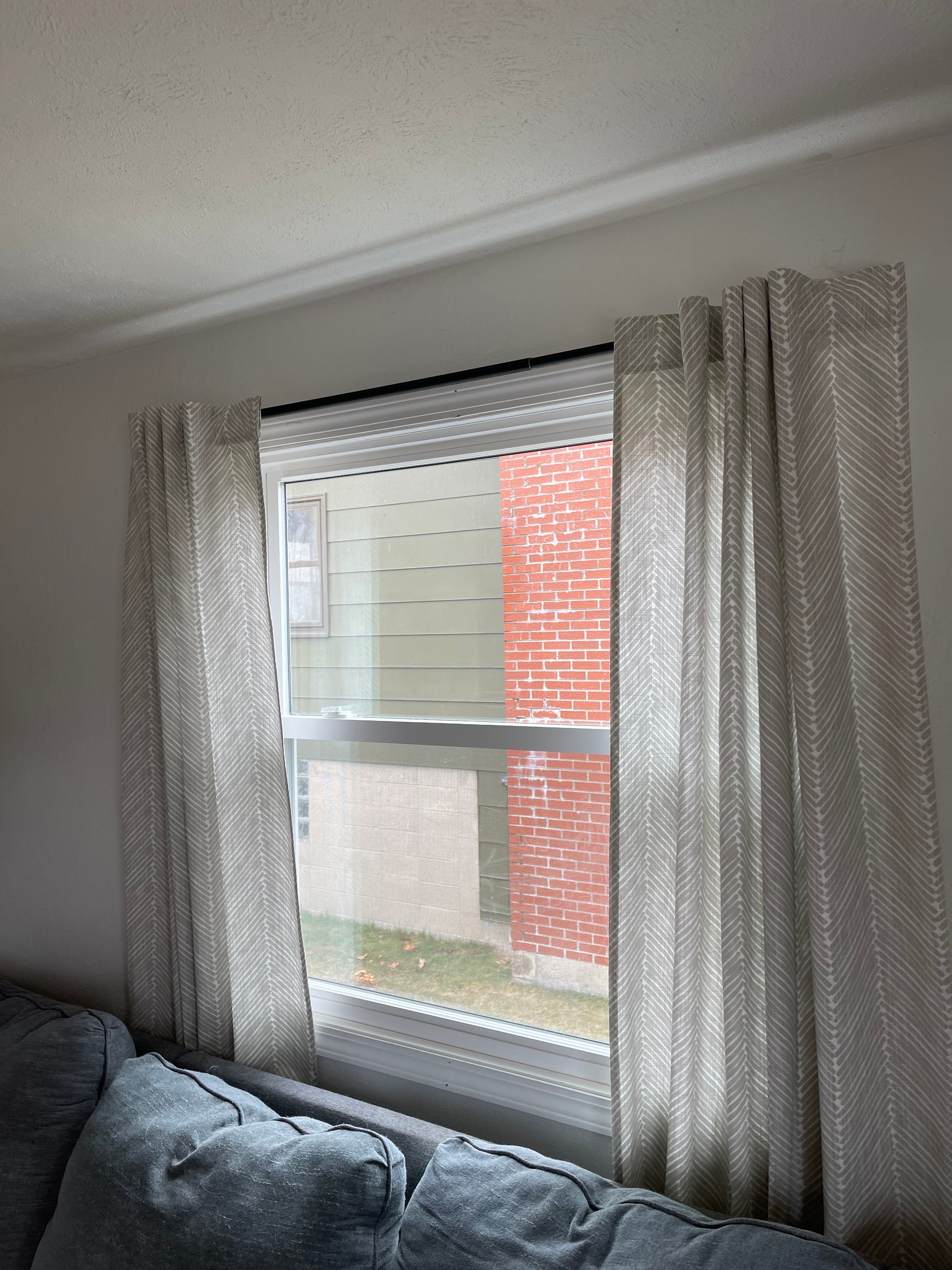Soft Beige Curtains With Whimsical Wishbone Design Unique Window ...