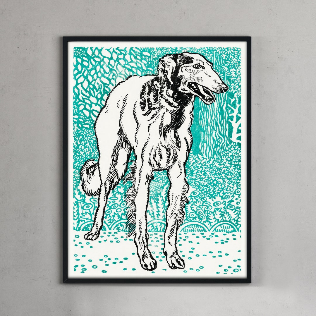 Moriz Jung Greyhound Print, Dog Printable Art Poster, Dog Wall Art ...