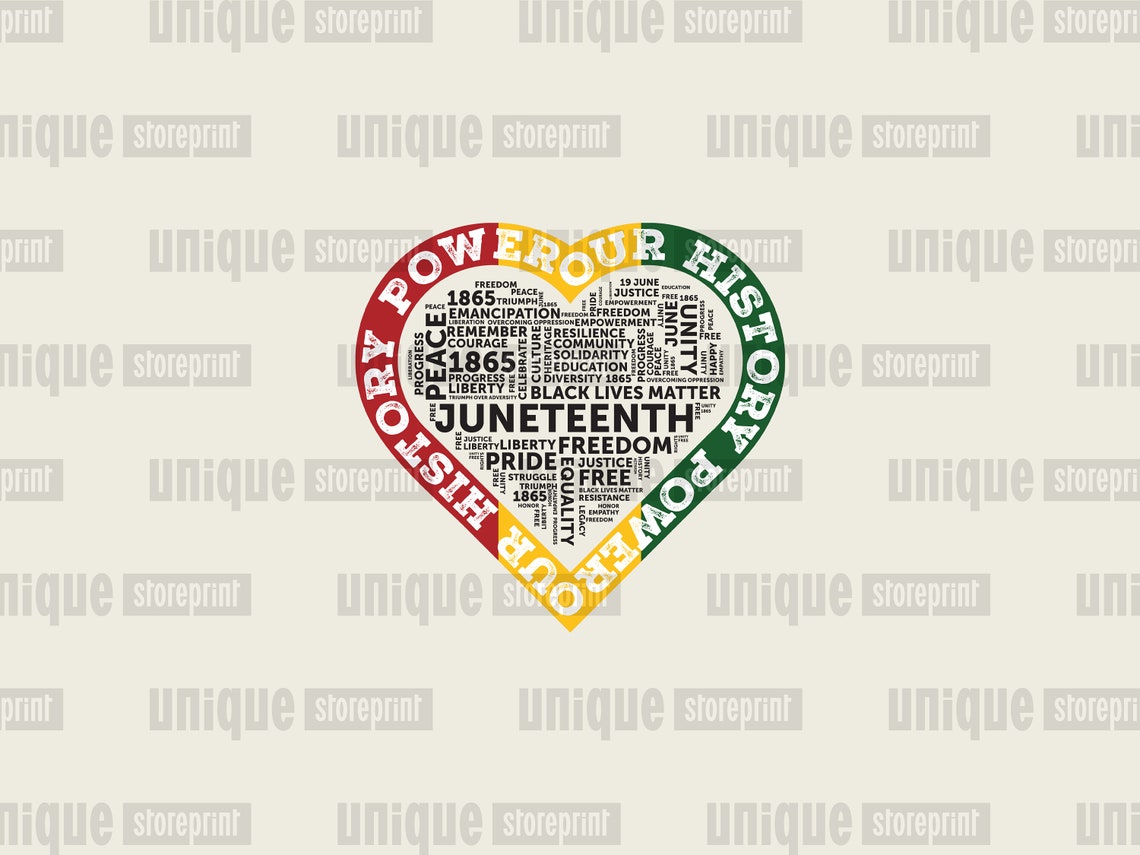 Juneteenth Svg Png Heart Shirt, Juneteenth Shirt Svg, Png Digital ...