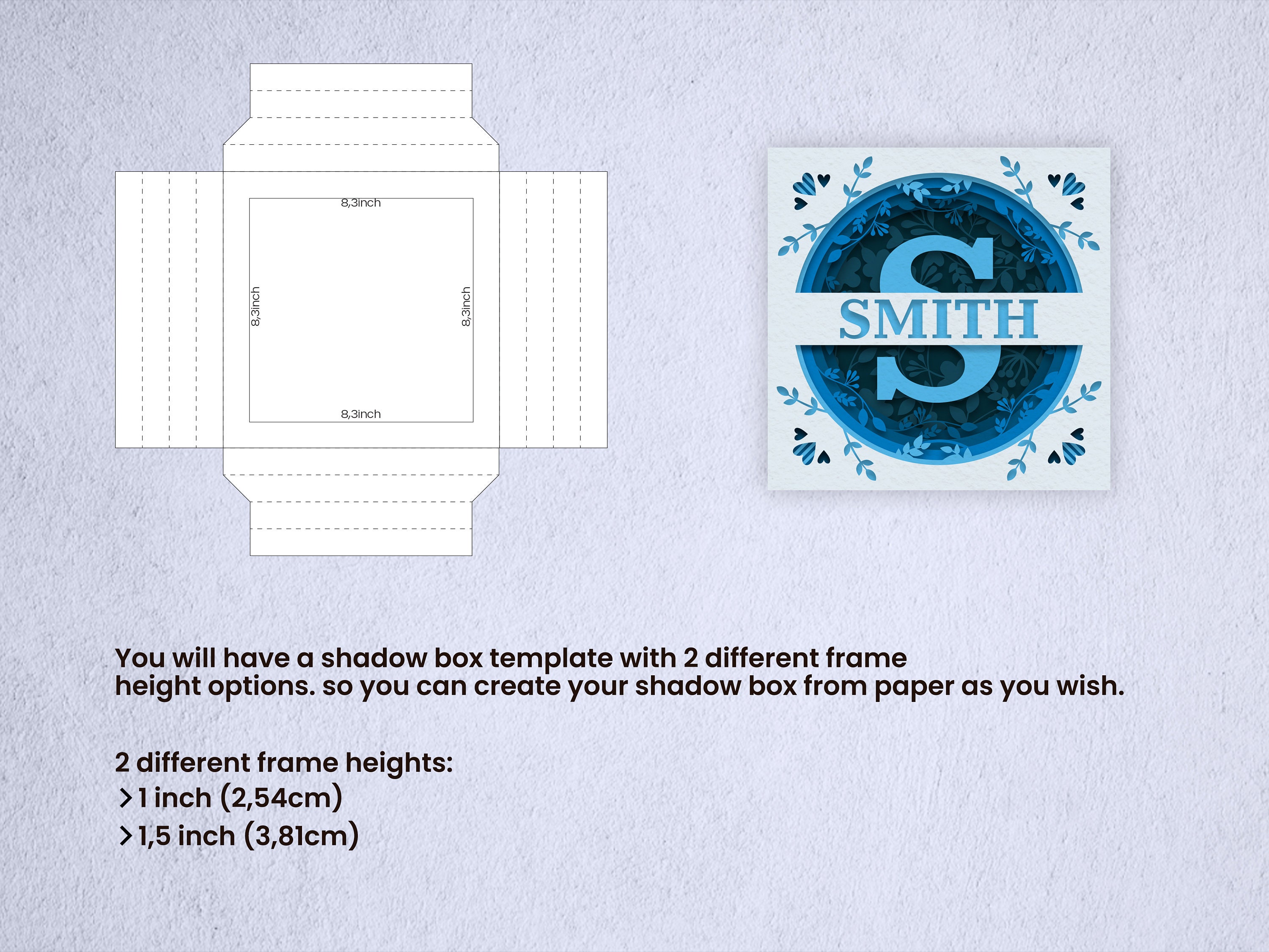 3D Split Monogram A-Z Shadow Box, Custom Name, Split Monogram SVG ...