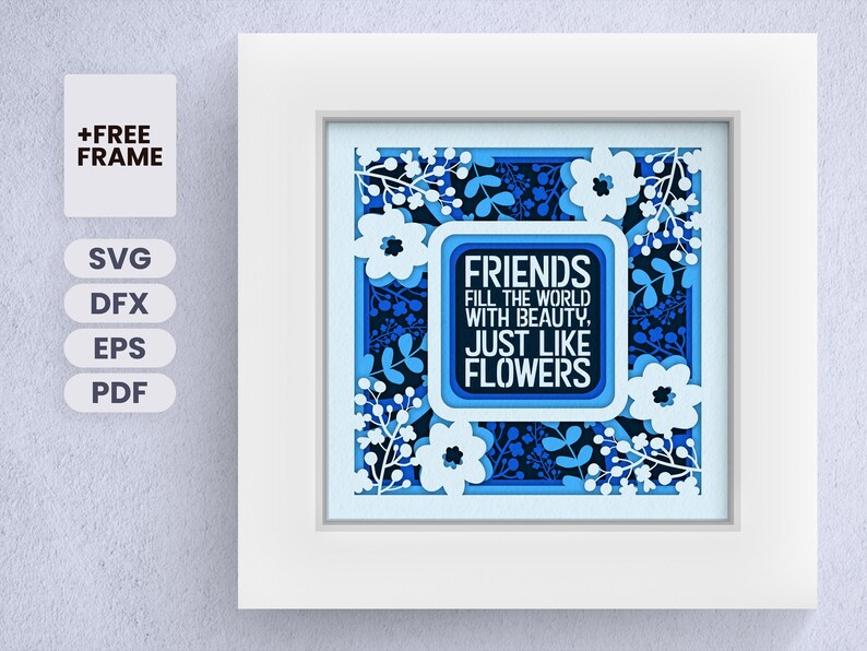 3D Friends SVG Layered Shadowbox SVG Art for Cricut for - Etsy UK