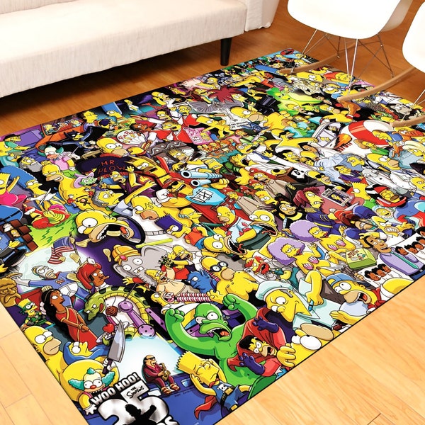 Chenille the Simpsons Rug - Etsy