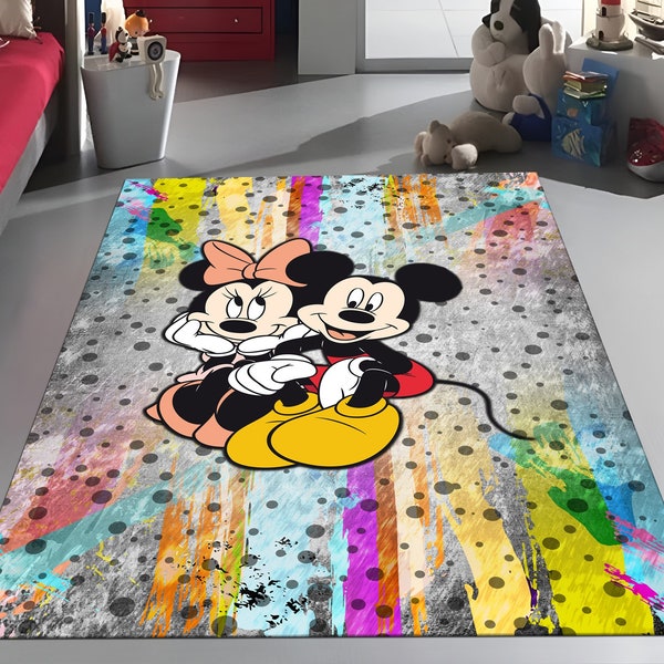 Mickey Mouse Rug - Etsy