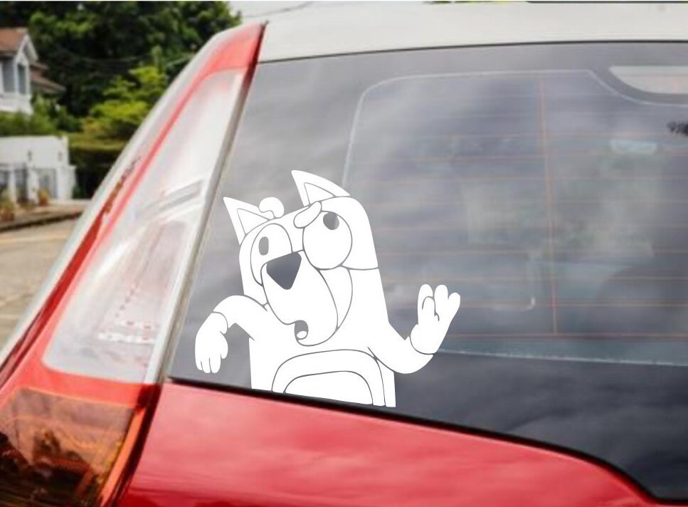 Bluey Car Sticker, Bumper Decals, Bumper Stickers, Vinyl Decal - Etsy