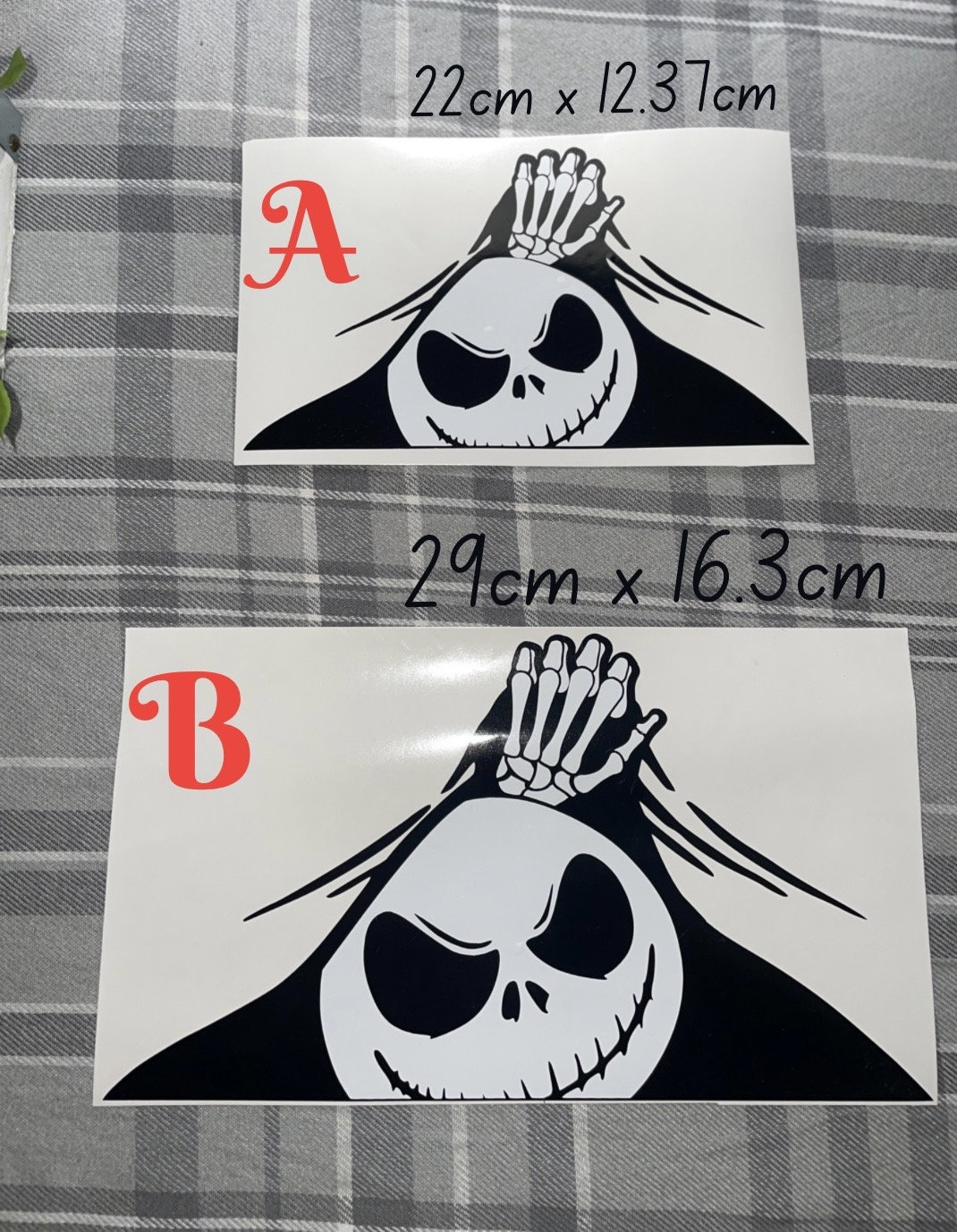 Car Decal, Jack Skellington Vinyl, Car Decal, Car Sticker Custom ...