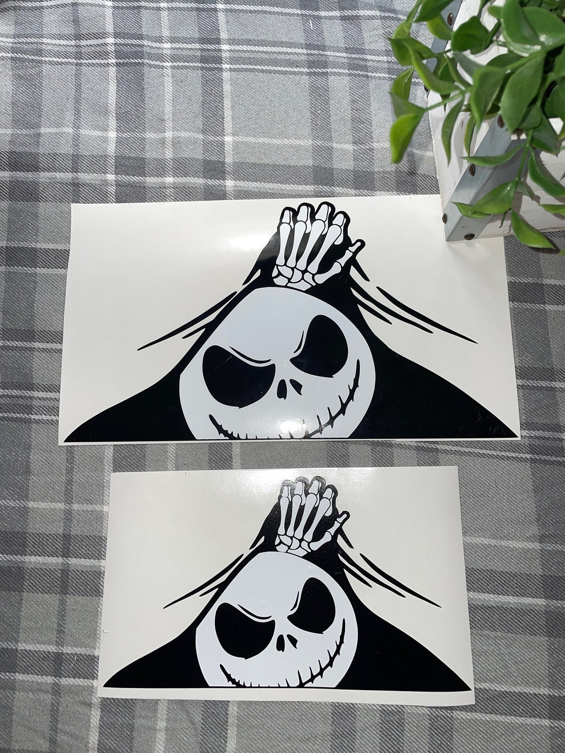 Car Decal, Jack Skellington Vinyl, Car Decal, Car Sticker Custom ...