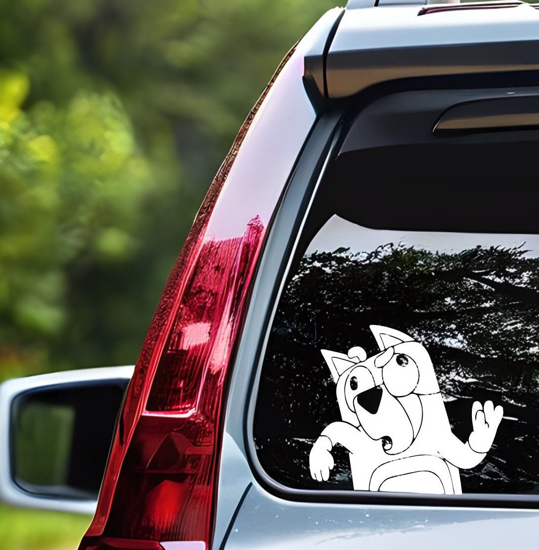 Bluey Car Sticker, Bumper Decals, Bumper Stickers, Vinyl Decal - Etsy