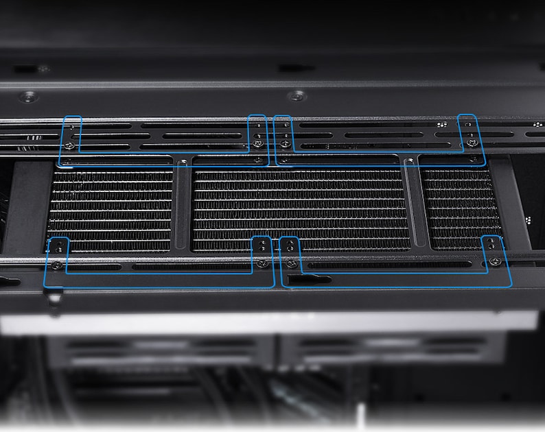 LIAN LI RB-001 Radiator Offset Mounting Bracket Black 011D Mini & 011 ...