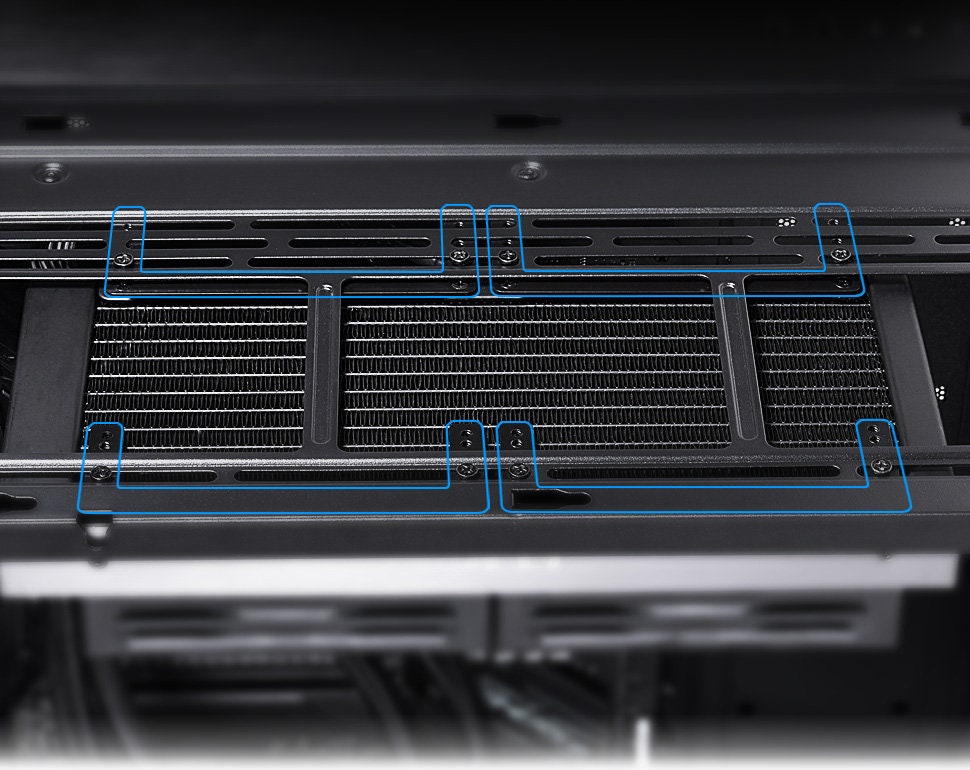 LIAN LI RB-001 Radiator Offset Mounting Bracket Black 011D Mini & 011 ...