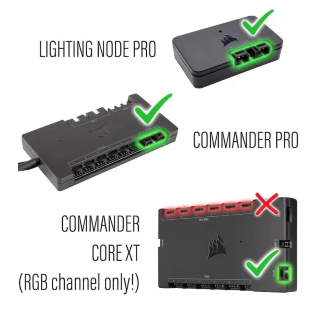 Corsair 3 Pin RGB Extension Cable for Corsair Hydro X 23 Inch SHIP ...