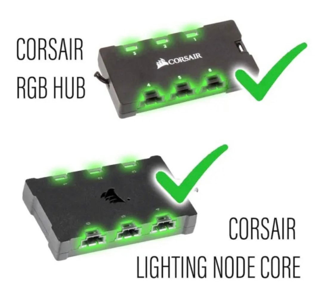 Corsair 4 Pin Rgb Fan Extension Cable for QL LL ML Fans 23” Inch ( Ship ...