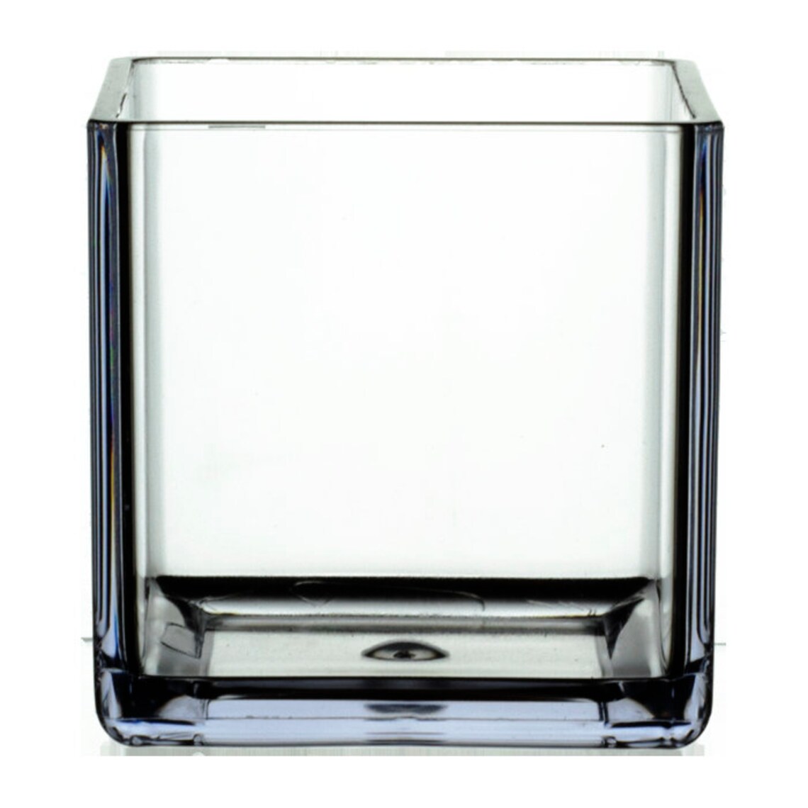 Plastic Cube 4x 4x 4 Clear Vase/ Organizer Made in the USA high Quality ...