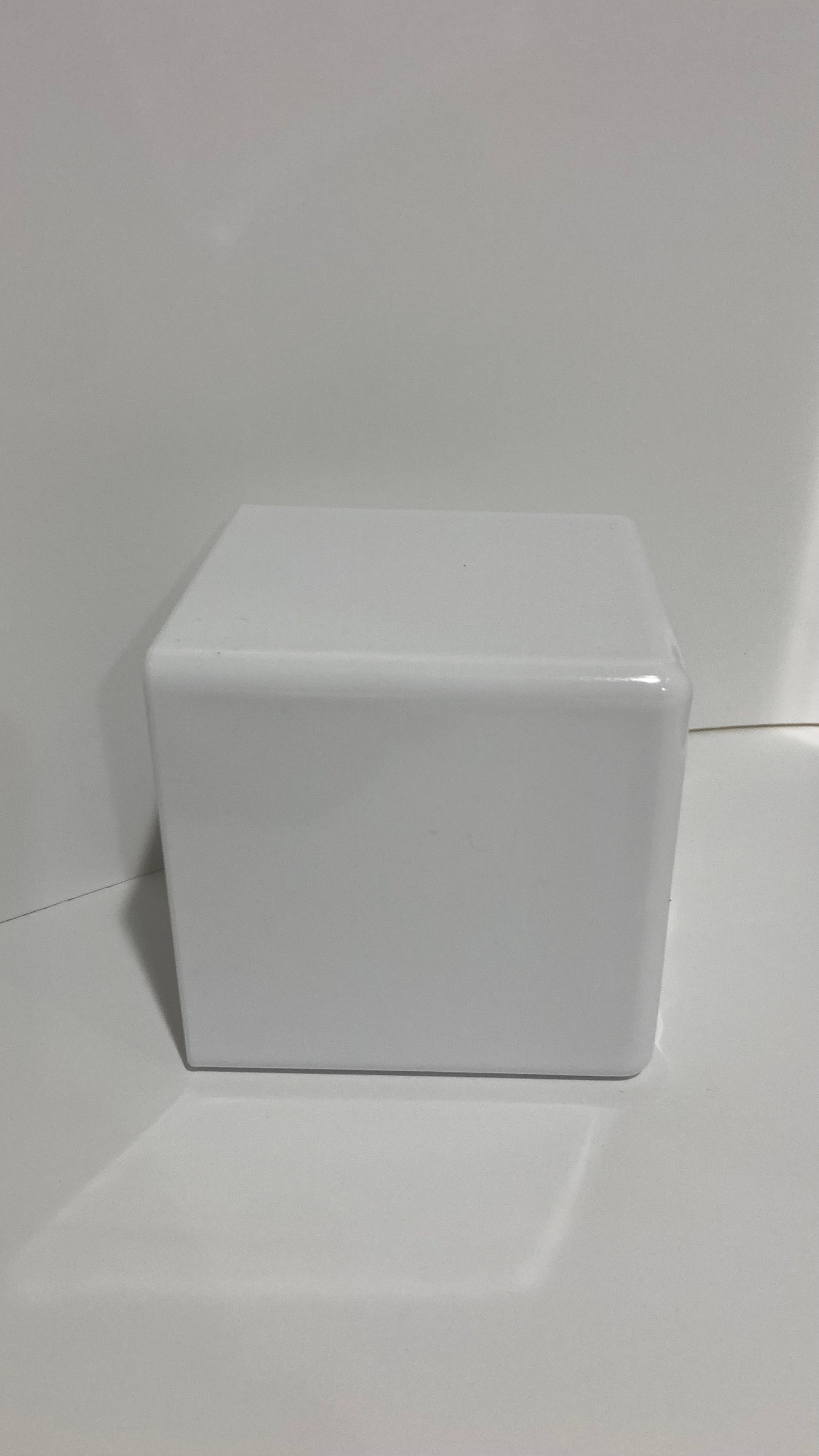 Set of 3 5x5x5 Inches White Plastic Cube Vase/organizer Made in the USA ...
