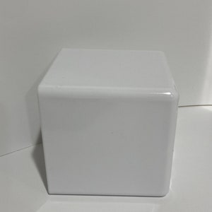 Set of 3 5x5x5 Inches White Plastic Cube Vase/organizer Made in the USA ...